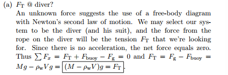 (Solved) - A deep-sea diver is suspended beneath the surface of Loch. A ...