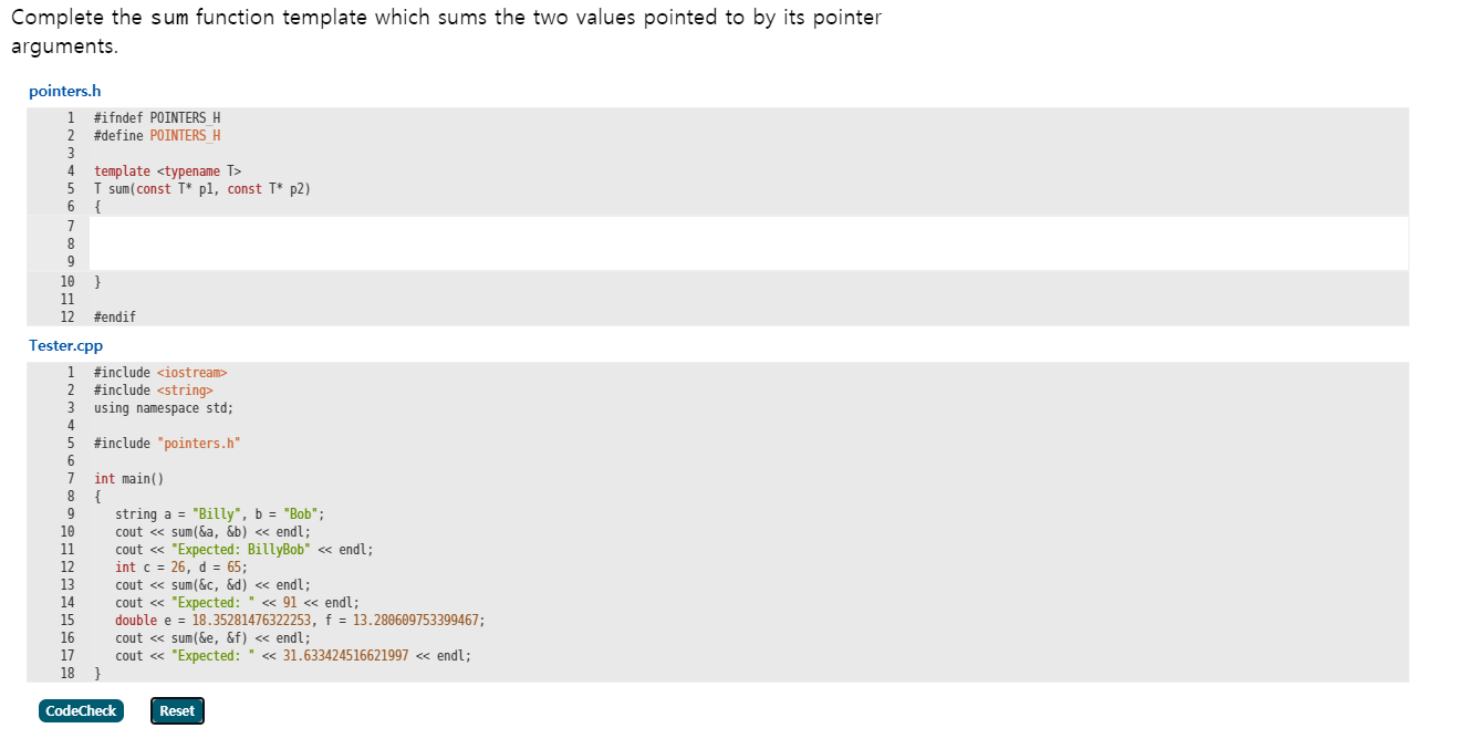 Solved Complete the program below which first reads and then | Chegg.com