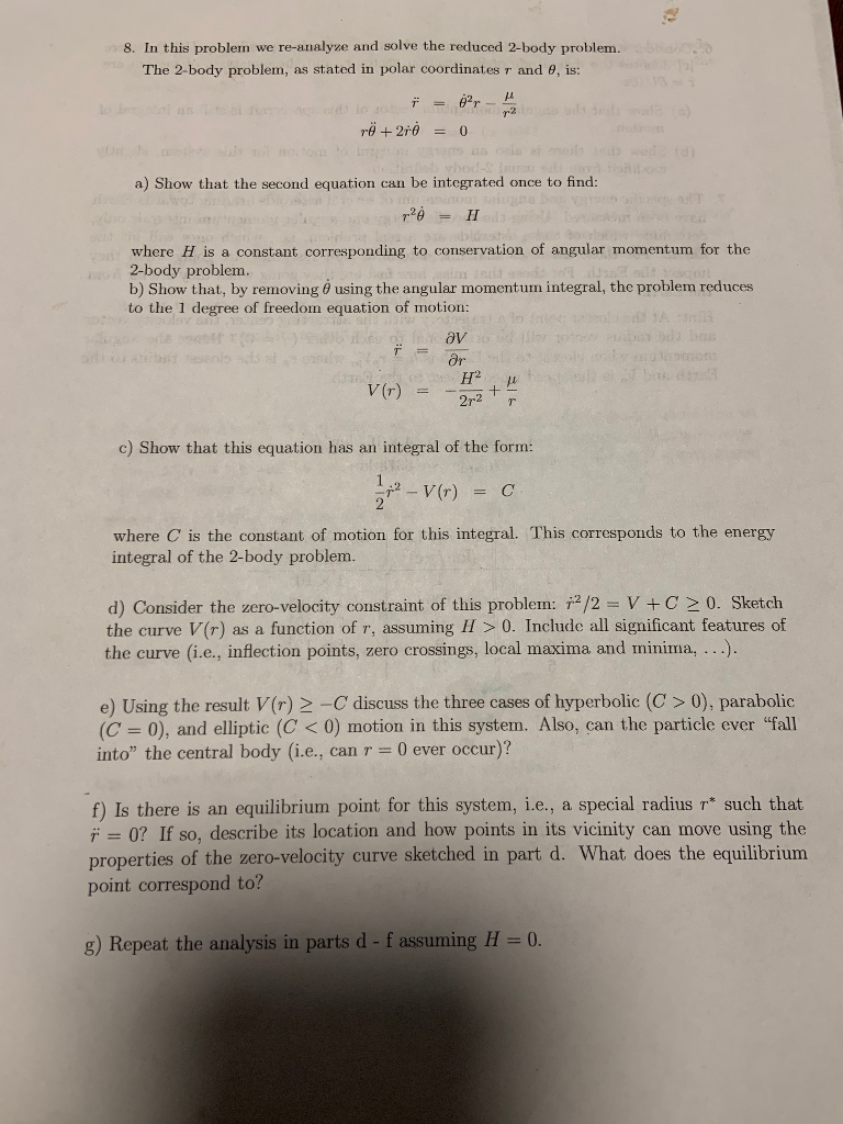 Solved 8. In this problem we re-analyze and solve the | Chegg.com