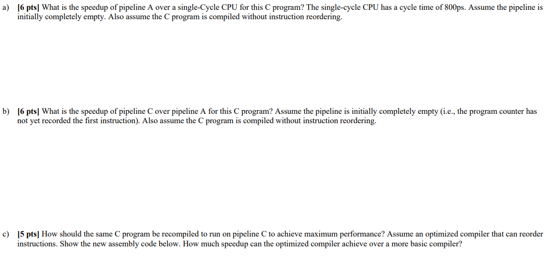Problems 4,5,6 use the pipelines below. All three | Chegg.com