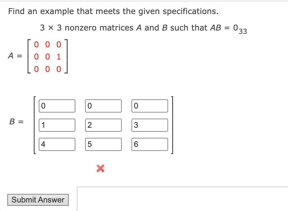 Solved Find an example that meets the given specifications. | Chegg.com