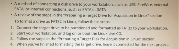 Solved Hands-On Project 3-1 In this project, you prepare a | Chegg.com