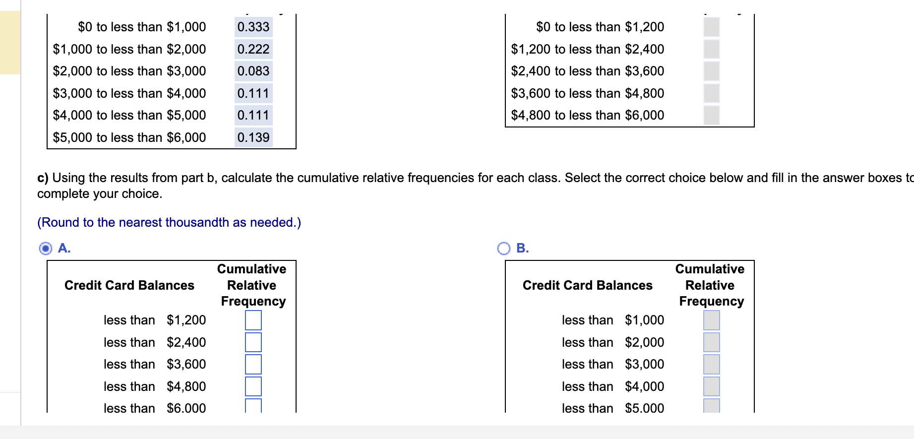 c) Using the results from part b, calculate the | Chegg.com