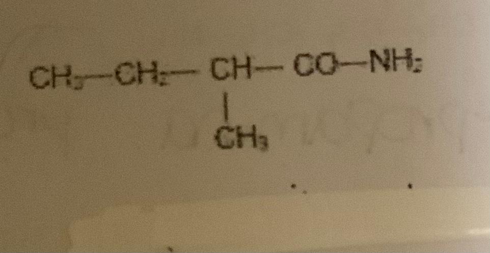 Solved Name the amide: 2. Draw the structure of the | Chegg.com