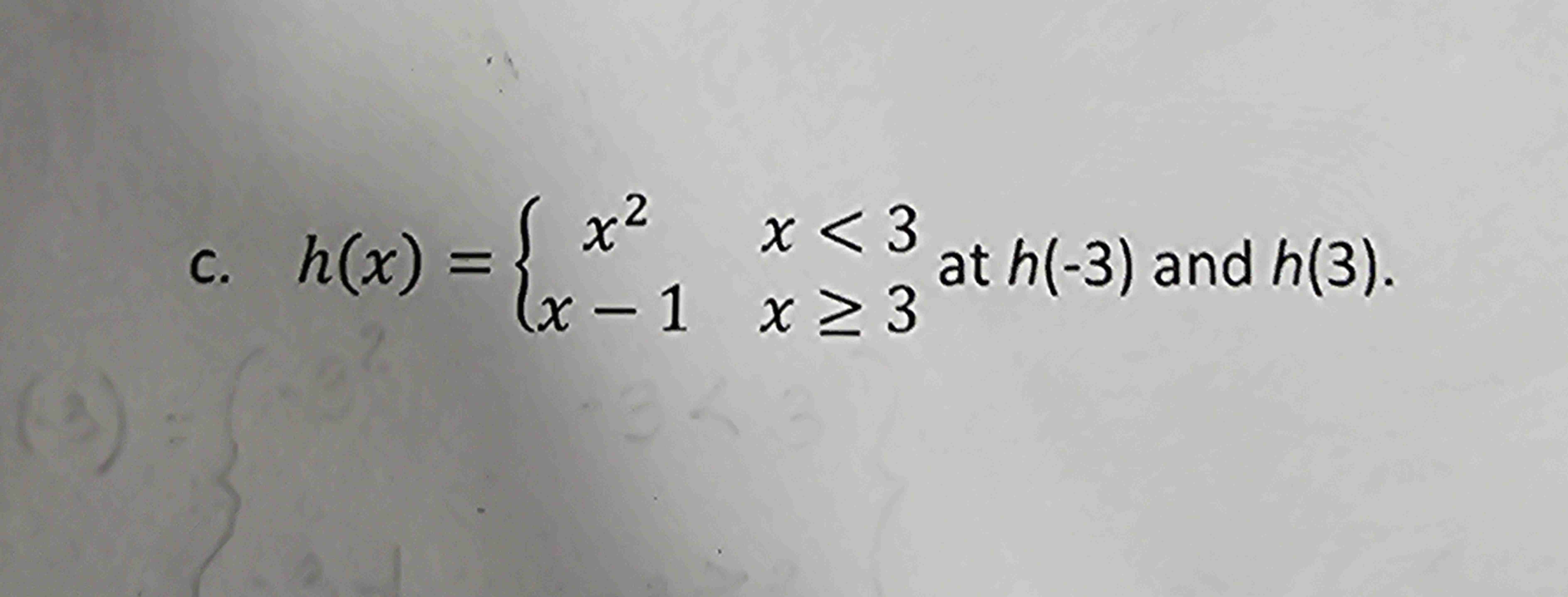 Solved c. h(x)={x2,x