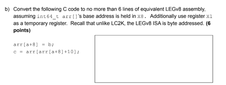 Solved b) Convert the following C code to no more than 6 | Chegg.com