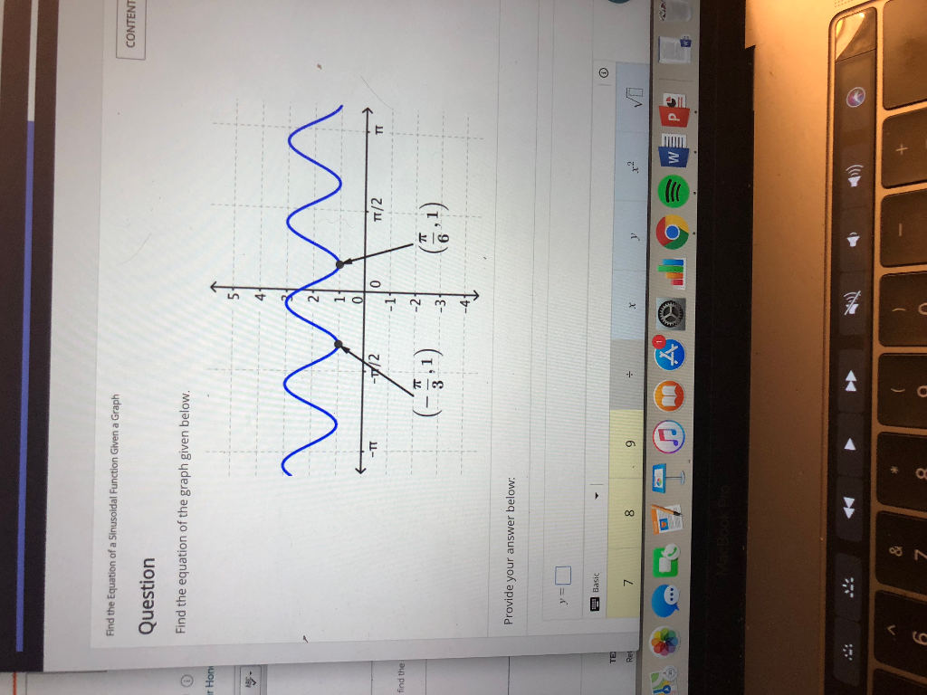 Solved Find the Equation of a Sinusoidal Function Given a | Chegg.com