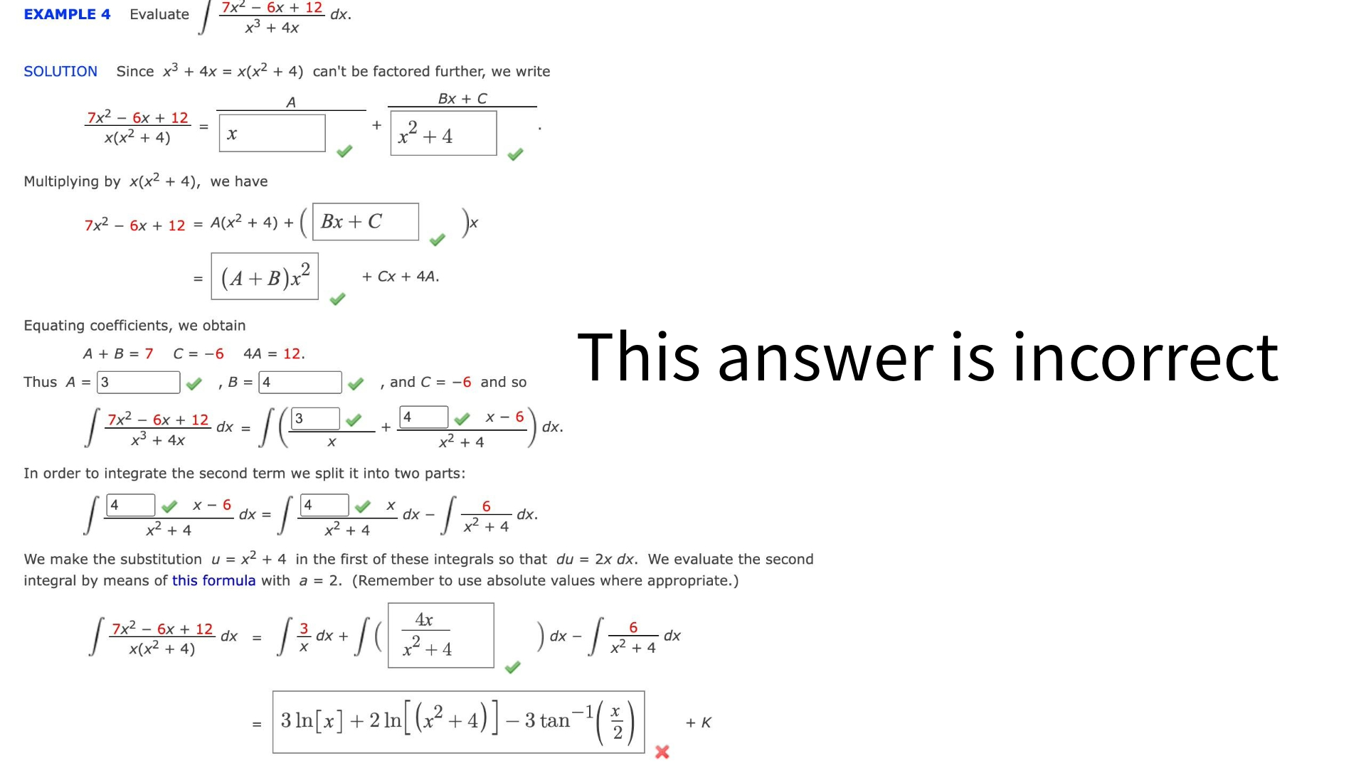 Solved This answer is incorrect | Chegg.com