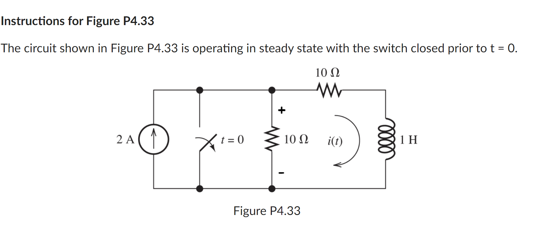 Solved Find the value when t=0- at the vertical resister, | Chegg.com