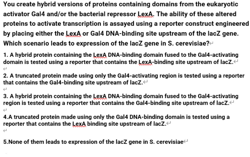 Solved this is the question about the DNA-binding domain and | Chegg.com