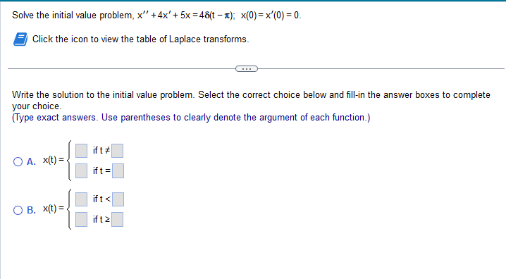 Solved Solve the initial value problem, | Chegg.com