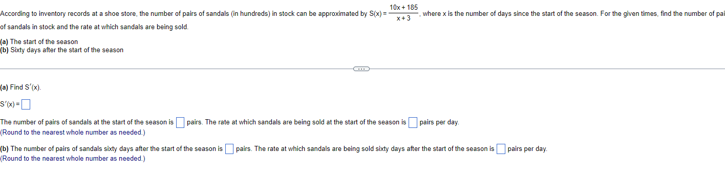Solved According to inventory records at a shoe store, the | Chegg.com