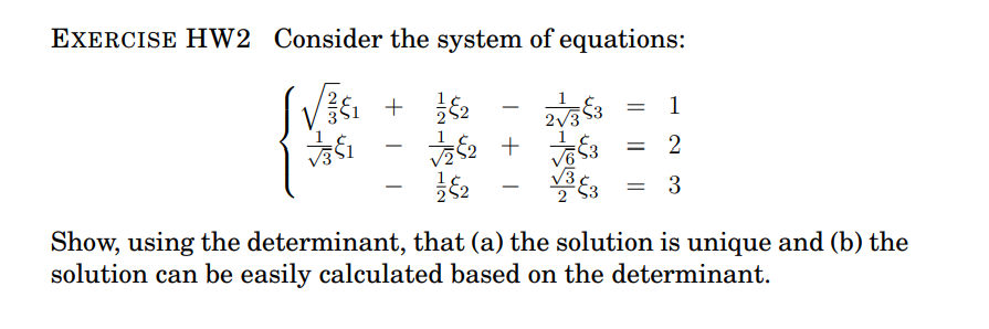 Solved EXERCISE HW2 ﻿Consider the system of | Chegg.com