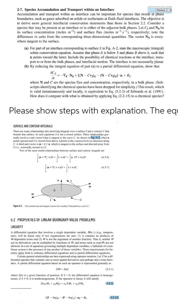 Solved 2-7. Species Accumulation and Transport within an | Chegg.com