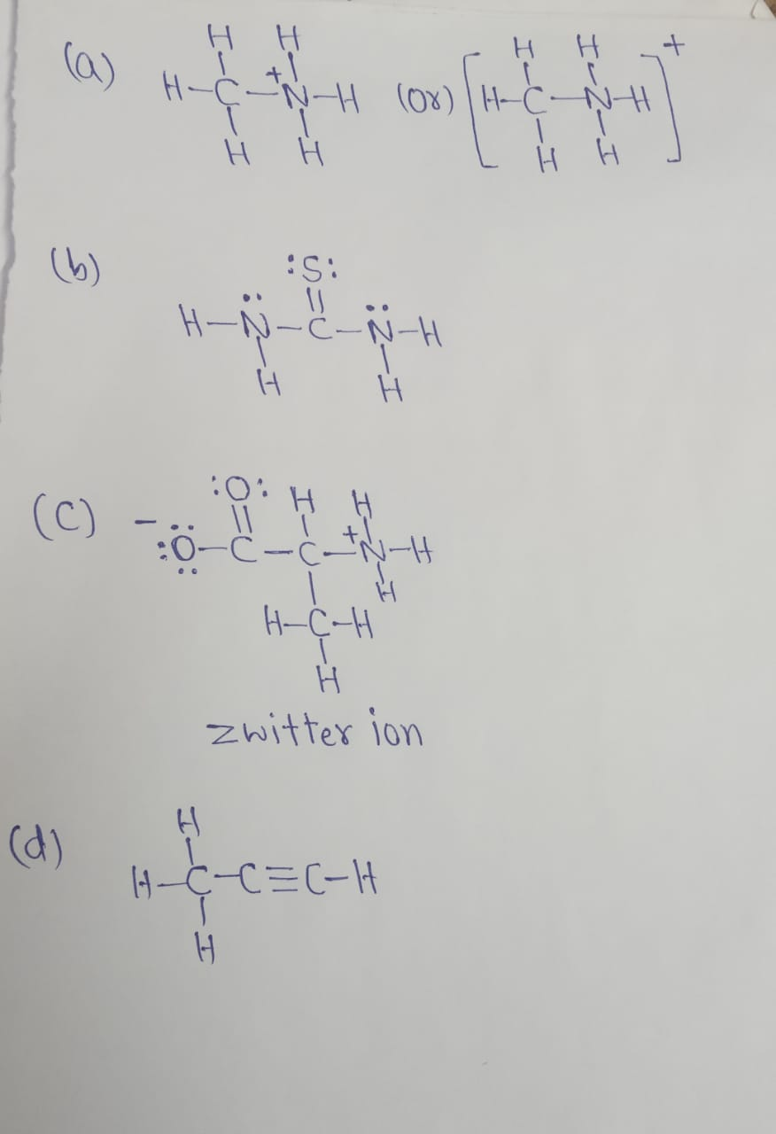 Solved For each full Lewis structure shown above, draw a | Chegg.com