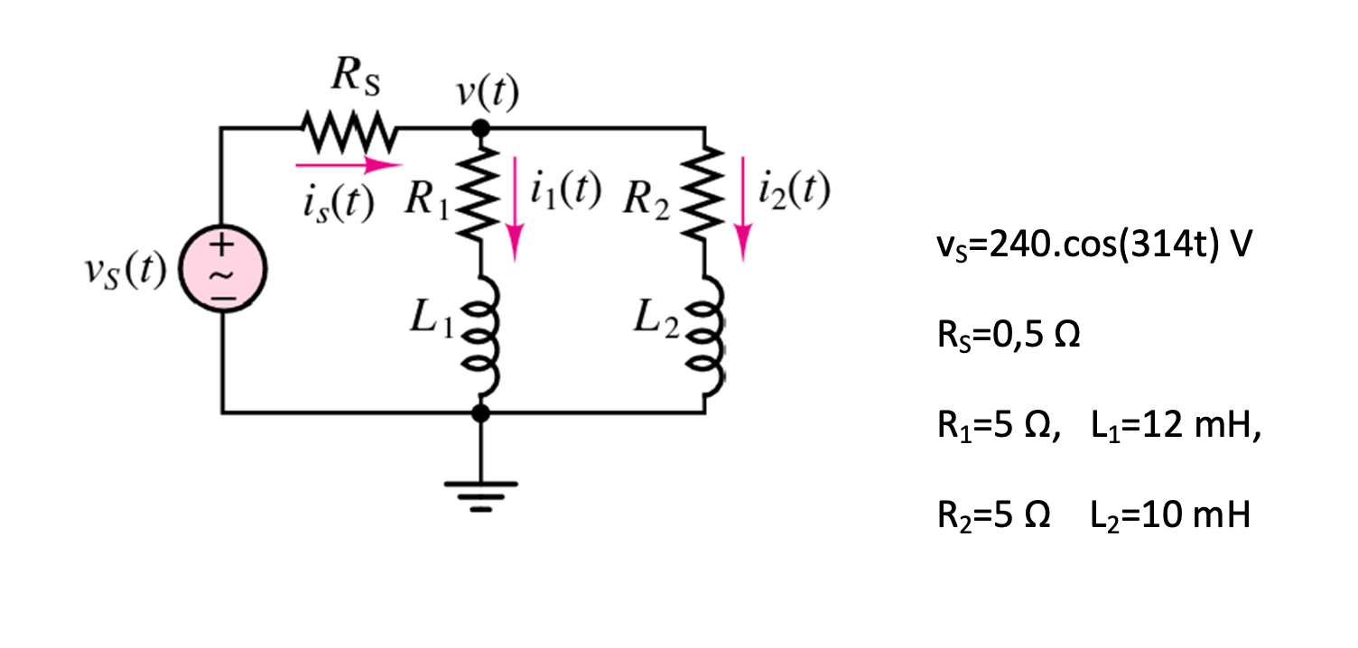 Solved In the single-phase alternating current circuit given | Chegg.com