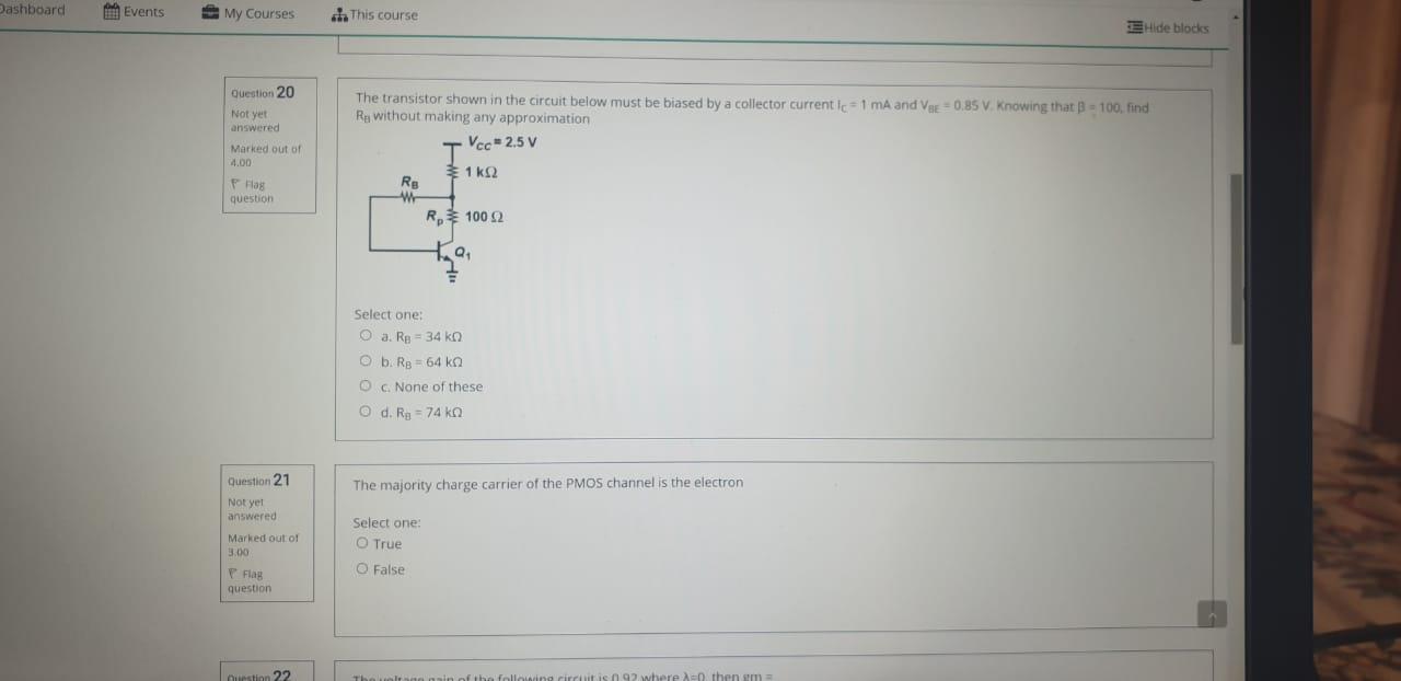 Solved Dashboard Events My Courses This course Hide blocks | Chegg.com