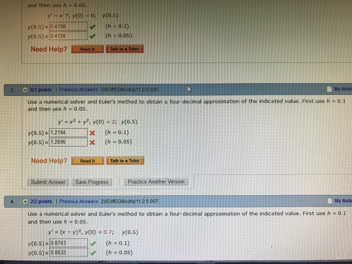 Solved Use a numerical solver and Euler's method to obtain a | Chegg.com