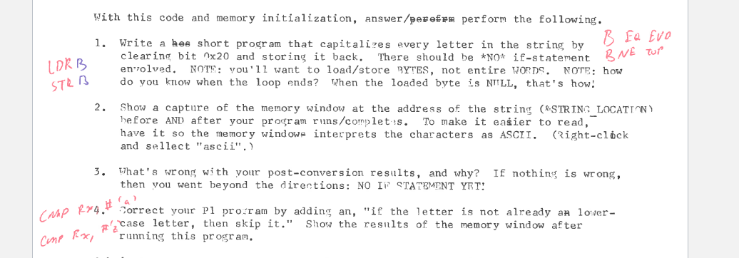 Solved With this code and memory initialization, | Chegg.com