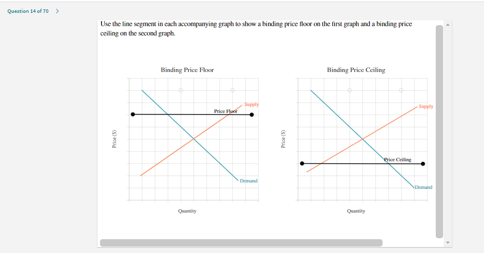 Solved Question 14 of 70 > Use the line segment in each | Chegg.com