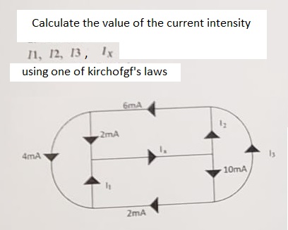 Solved Calculate the value of the current intensity | Chegg.com