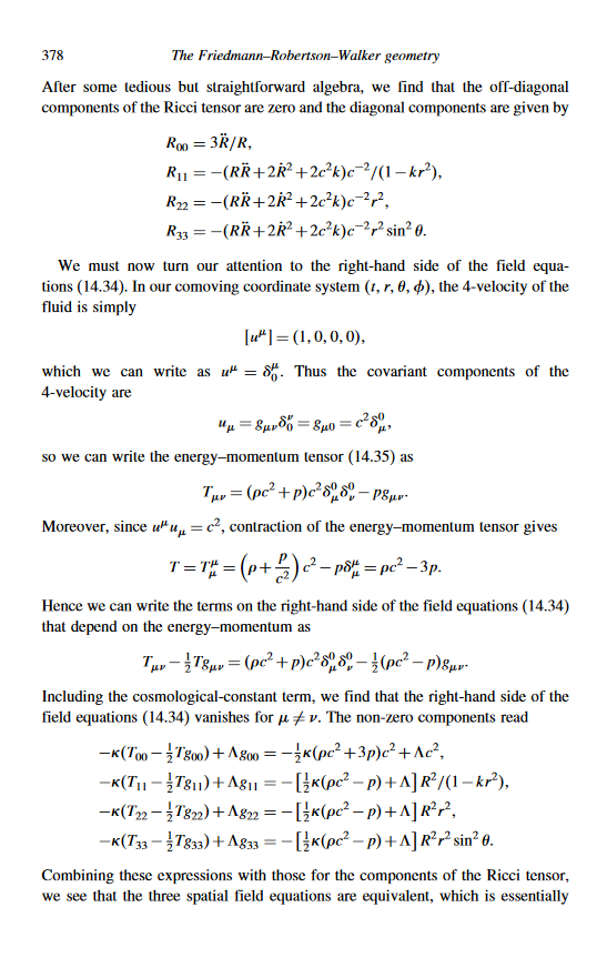 Solved where T=Tμμ. In order to solve these equations, we | Chegg.com
