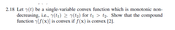 Solved 2.18 Let y(t) be a single-variable convex function | Chegg.com