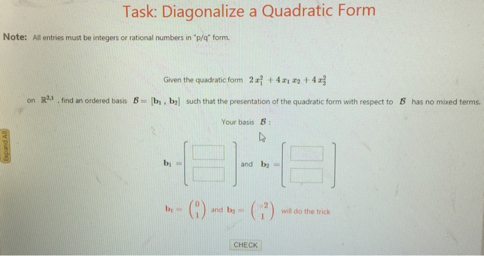 Solved Linear algebra diagonalizing a quadratic form can you | Chegg.com