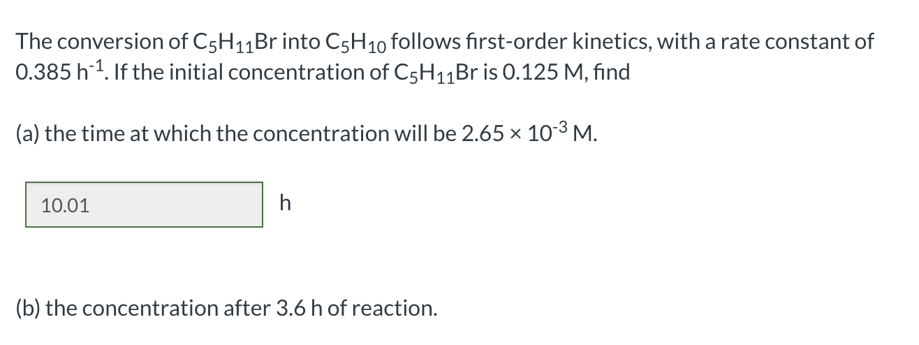 Solved The conversion of C5H11Br into C5H10 follows | Chegg.com