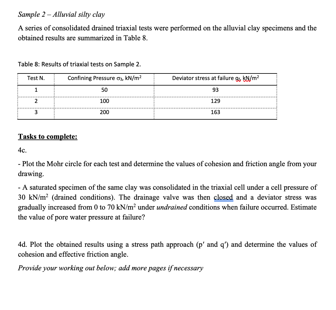 Solved Section 4. Stability issues related to the embankment | Chegg.com