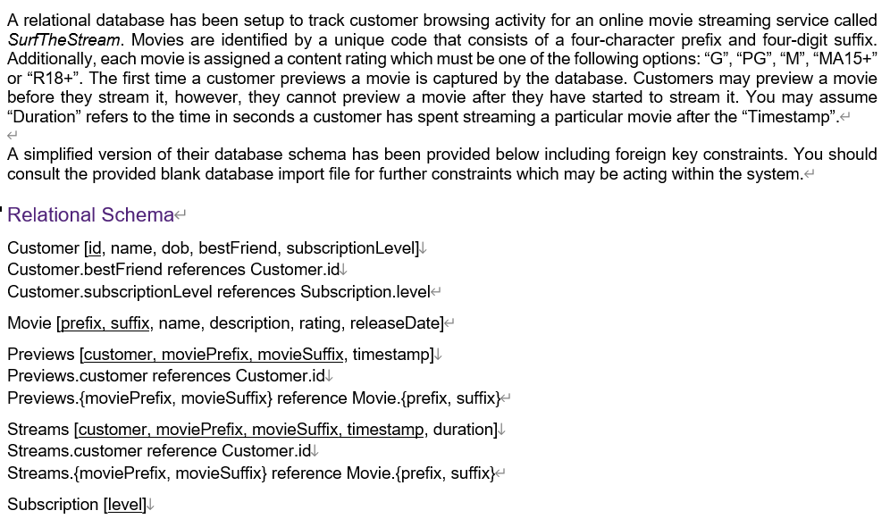 Solved Task Explanation File Name Question 1 Write a SQL DDL | Chegg.com