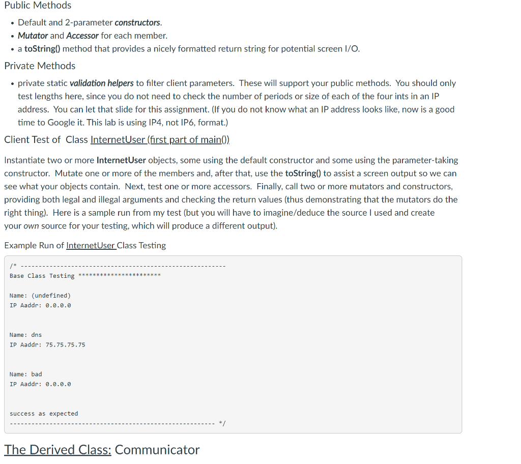 Lab Assignment Objectives 1. Define inheritance | Chegg.com