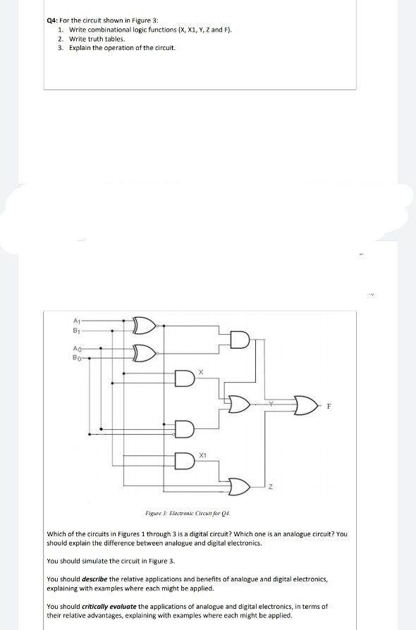 Solved Q4: For the circuit shown in Figure 3: 1. Write | Chegg.com