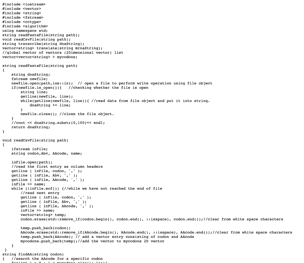 Solved 0.4 Step 1 - DNA to mRNA transcription Write a | Chegg.com