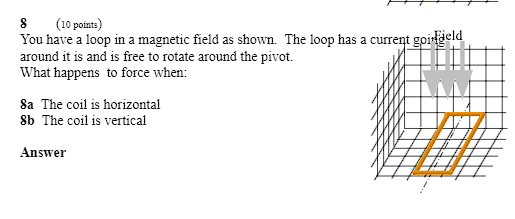 Solved 8 ( 10 points) You have a loop in a magnetic field as | Chegg.com