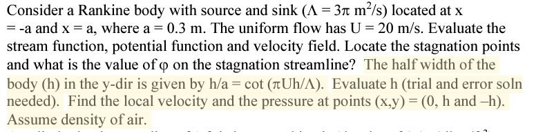 Solved Consider a Rankine body with source and | Chegg.com