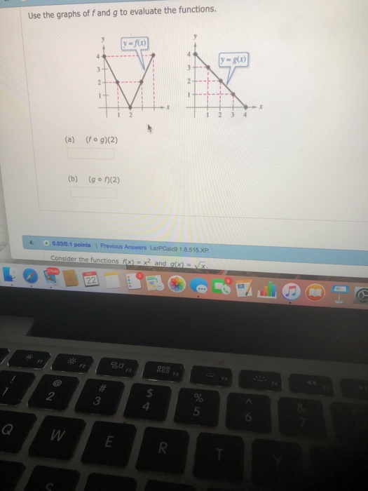 Solved Use the graphs of f and g to evaluate the functions. | Chegg.com