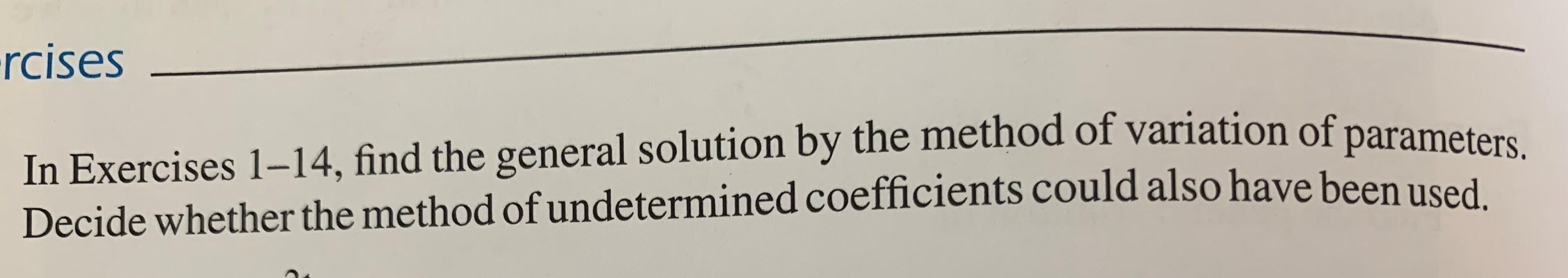 Solved rcises In Exercises 1–14, find the general solution | Chegg.com