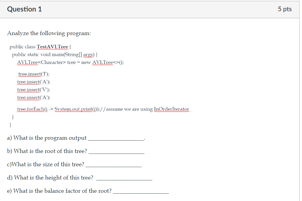 Solved Analyze the following program: public class | Chegg.com