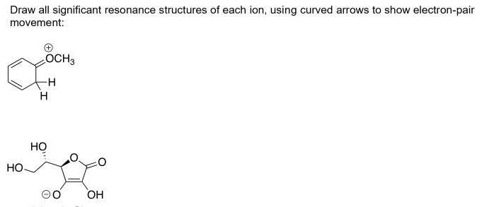 Solved Draw all significant resonance structures of each | Chegg.com