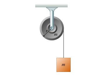 Solved A string is wrapped around a uniform solid cylinder | Chegg.com