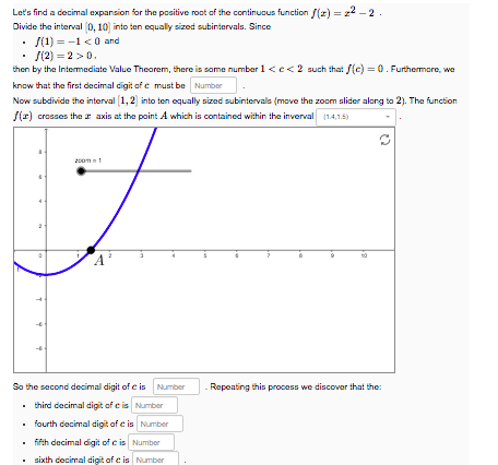 Solved Let's find a decimal expansion for the positive root | Chegg.com