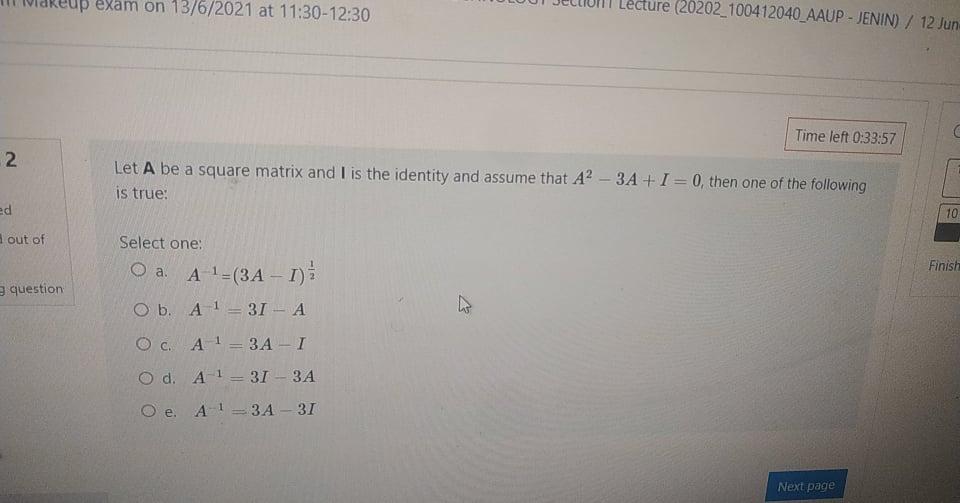 Solved exam on 13/6/2021 at 11:30-12:30 ure | Chegg.com