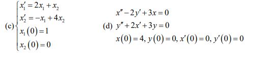 Solved Apply the eigenvalue method to ﻿solve the following | Chegg.com