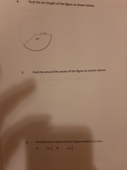 Solved Find the arc length of the figure as shown below. 3 | Chegg.com