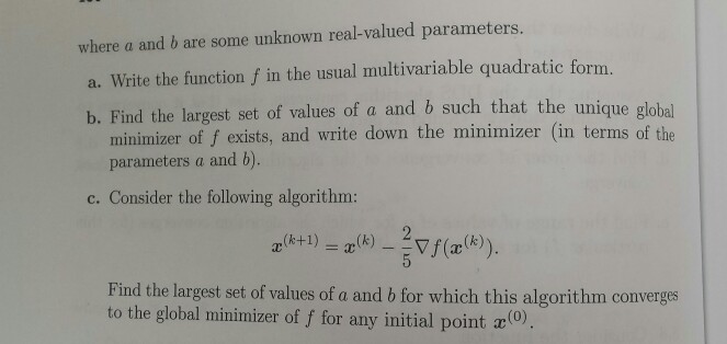 Solved 8.10 Consider the function f : R2 - R given by | Chegg.com