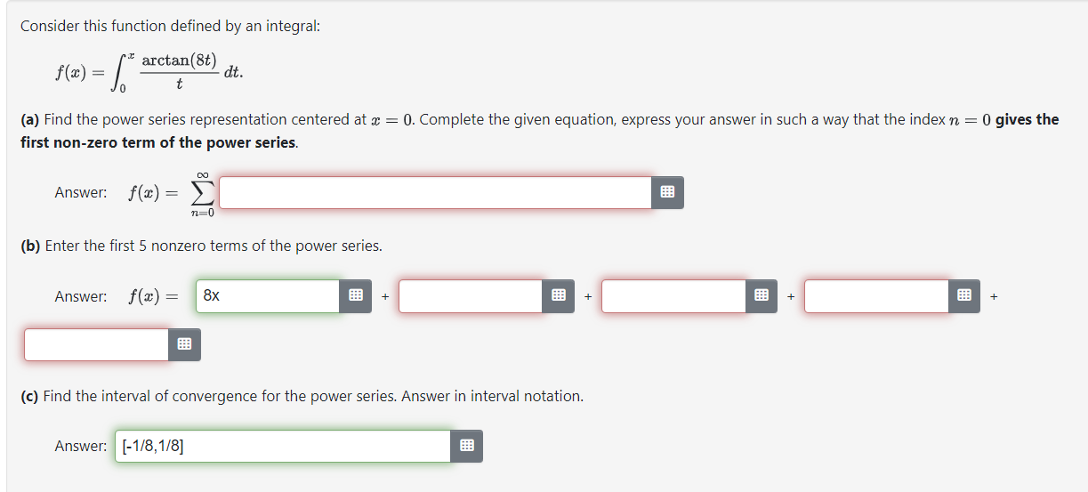 Solved Consider this function defined by an integral: \\[ | Chegg.com