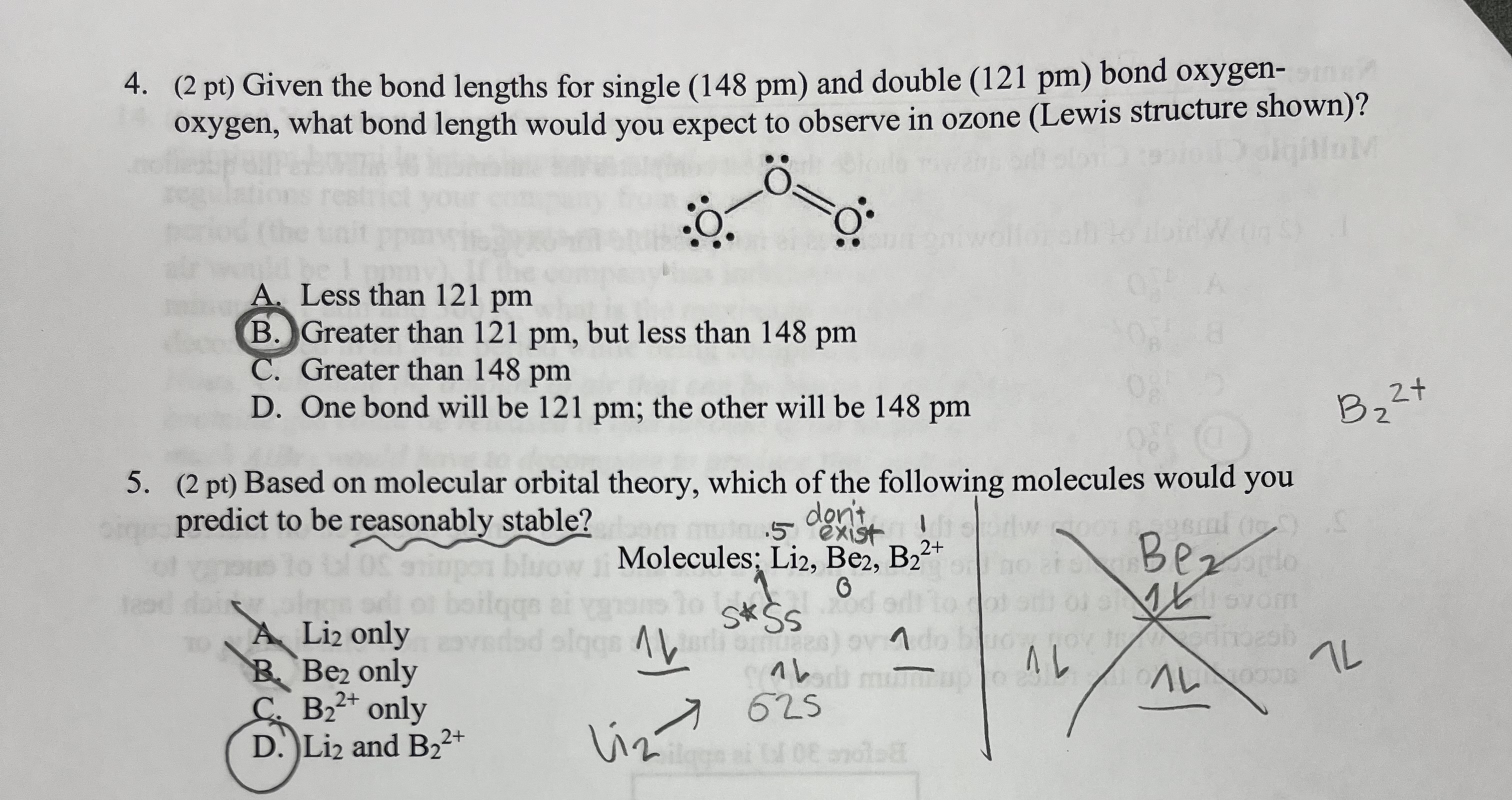 Solved 4. (2 pt) Given the bond lengths for single (148pm) | Chegg.com