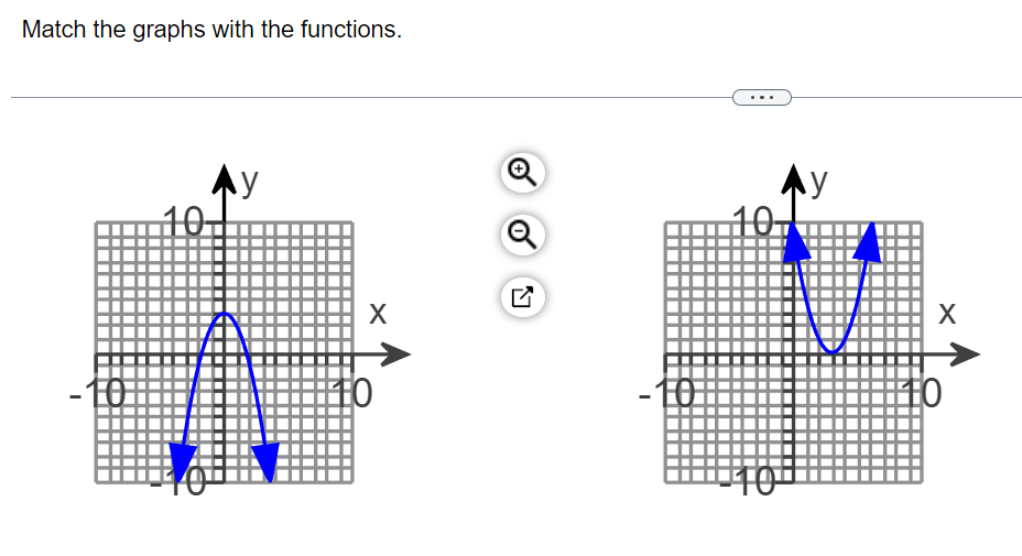 Solved Match the graphs with the functions.Match the graphs | Chegg.com