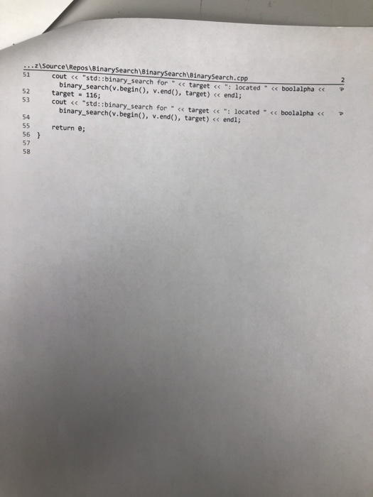 Solved z1Source) Repos 18inarySearch Binarysearch | Chegg.com